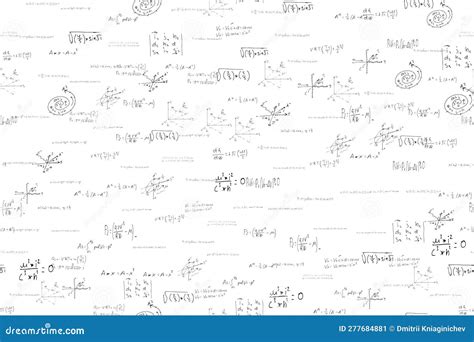 Mathematical Physical Chemical Formulas And Expressions Scientific Educational Background