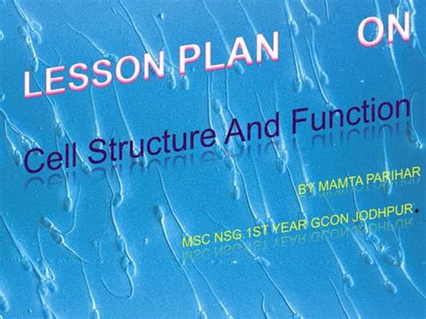 Cell Structure And Function Ppt