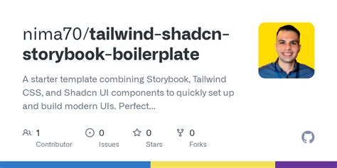Github Nima70tailwind Shadcn Storybook Boilerplate A Starter Template Combining Storybook