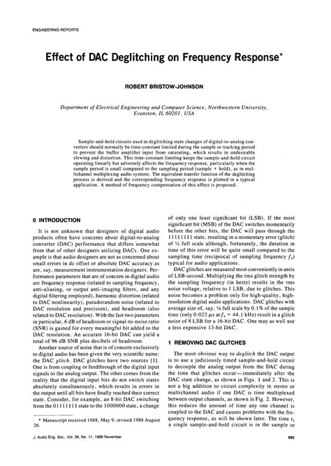 Pdf Effect Of Dac Deglitching On Frequency Response