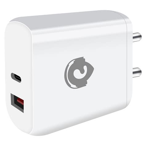 Buy Candytech Ct C17 Type A And Type C 2 Port Fast Charger Adapter Only White Online Croma