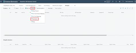 Shopify Integration With Dynamics 365 Business Central Encore