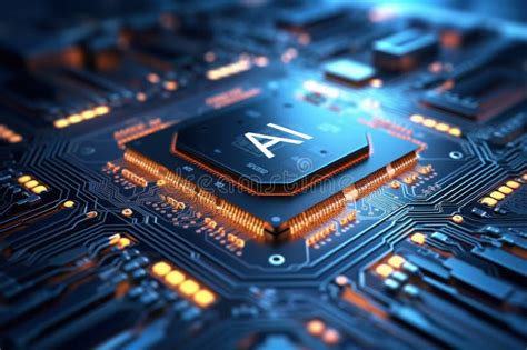 3d Render Ai Artificial Intelligence Technology Cpu Central Processor
