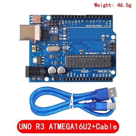 Характеристики 1set Uno R3 Официальный Atmega16u2 Uno Wifi R3 Atmega328p Ch340g для Arduino