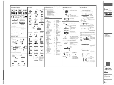S103 Structural Symbols And Notations Pdf Beam Structure