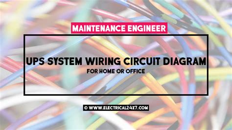 Automatic And Manual UPS System Wiring For Home Or Office With Circuit Diagram