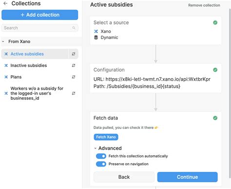 dynamic xano collections not auto refreshed on page load ask us