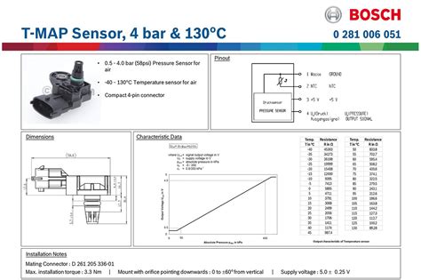 Ba Bf Fg Falcon Barra 4l 4 Bar Map Sensor T I Performance