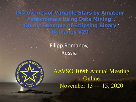 pdf discoveries of variable stars by amateur astronomers using data mining on the example of