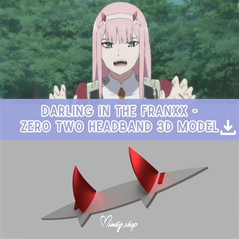🤘 Zero Two Headband From Darling In The Franxx・ 3d File For 3d Printing・cults