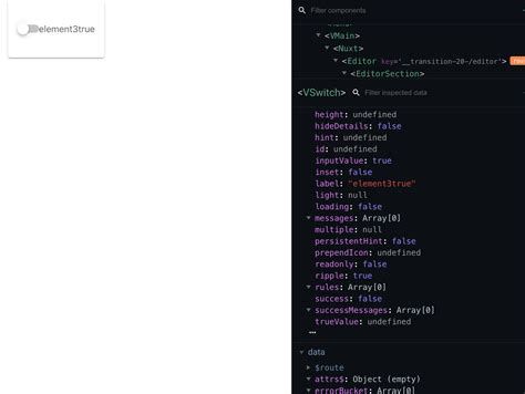 Doesnt Work Switch · Issue 369 · Nuxt Communityvuetify Module · Github