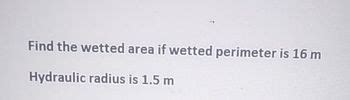 Answered Find The Wetted Area If Wetted Bartleby
