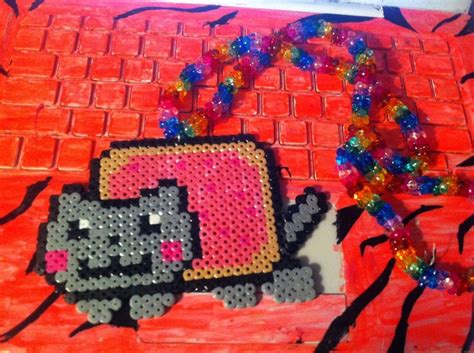 Nyan Cat Kandi Necklace Kandi Necklace Nyan Cat Kandi