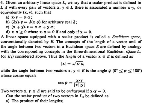 Linear Algebra Trouble Checking Whether X Cdot Y X Y Can Be A