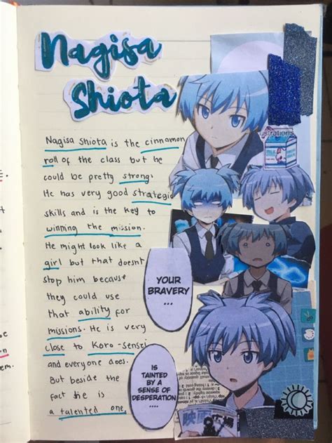 Nagisa Shiota Spread Anime Book Anime Drawings Anime