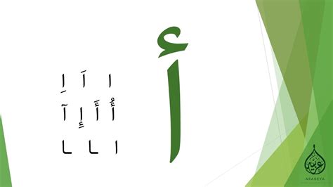 Arabic Alphabet Alif Letter