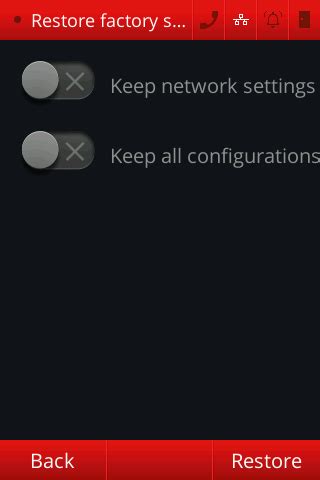 Restore Configurations IDFace