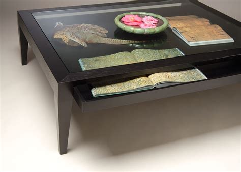Contemporary Style Glass Top Coffee Table Gregory Hay Designs