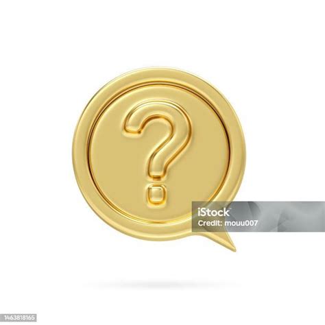 골드 금속 물음표 아이콘입니다 흰색 배경에 격리된 3d 물음표 기호 질문이 있는 경우 Faq 및 Qa 3d 렌더링 0명에 대한