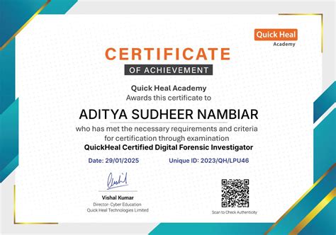 Aditya Sudheer On Linkedin Cybersecurity Digitalforensics Incidentresponse Achievement