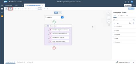 Capture Orders Management Sap Ui5 Application Using Recorder Sap Tutorials