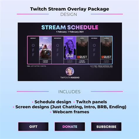 Stream Overlay Package Personal Katre Suits