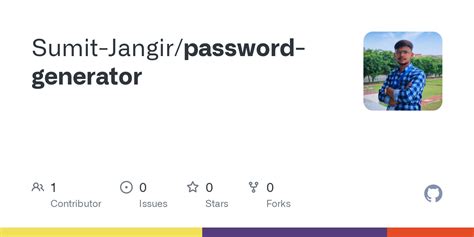 Github Sumit Jangirpassword Generator