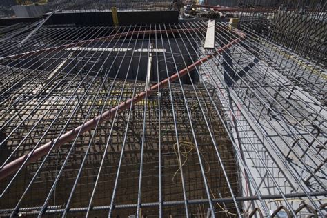 Reinforcement And Structural Steel In Construction Stock Image Image Of Building Masonry
