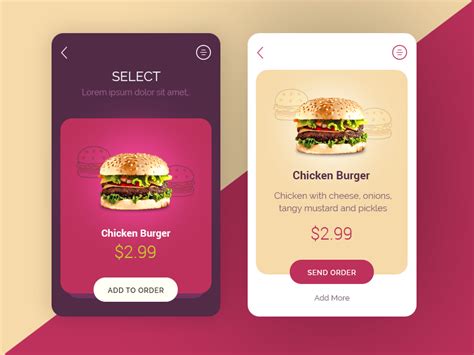 Burger Mobile App UI By WebReinvent On Dribbble
