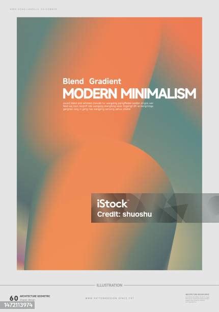 추상 패션 블렌드 곡선 언더틴트 컬러 그라데이션 미니멀리즘 포스터 커버 디자인 배경 가리기에 대한 스톡 벡터 아트 및 기타