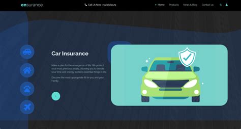 Insurance Service Website Design Html Css Javascript 100 Free
