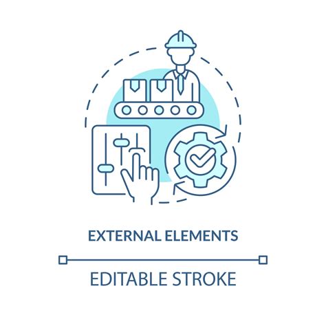 External Elements Turquoise Concept Icon Running Equipment Smed Step Abstract Idea Thin Line