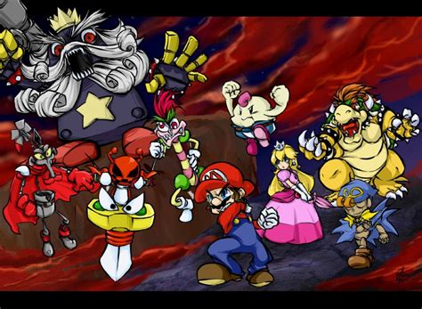 Princess Peach Mario Bowser Geno Mallow And 4 More Mario And 1