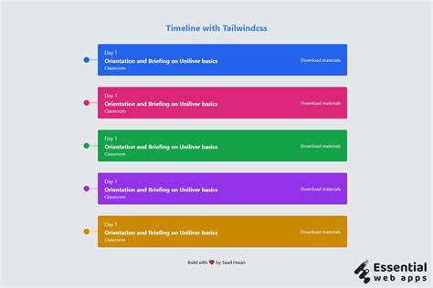 10 Tailwind Css Timeline Latest Collection Essential Web Apps