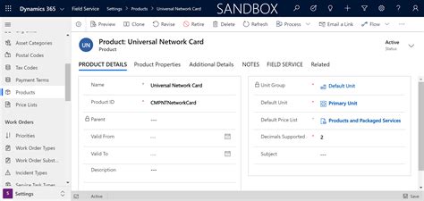 Create Products Or Services For Work Orders Dynamics 365 Field