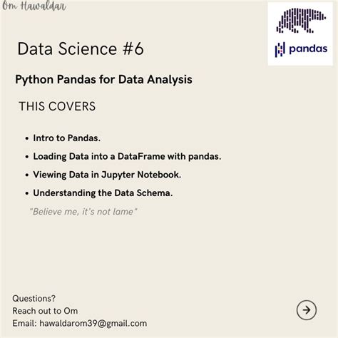 om hawaldar on linkedin datascience learningjourney pandas python