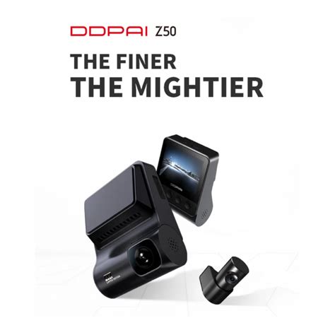 Z50 Dual GPS Hardwire Kit Built in GPS Sony IMX 415 Video Sensor 4K Front 140º HD