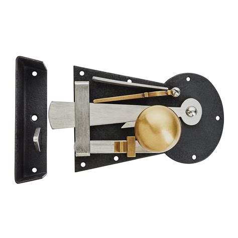 Wishbone Plate Latch With Round Knob — Michael M Coldren Company