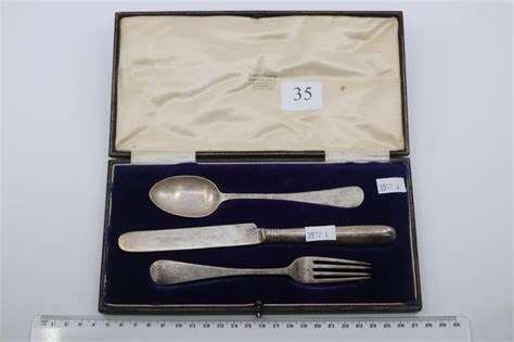 Lot Boxed Hmss Christening Set