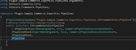 Sitecore Commerce 9 Export Csv