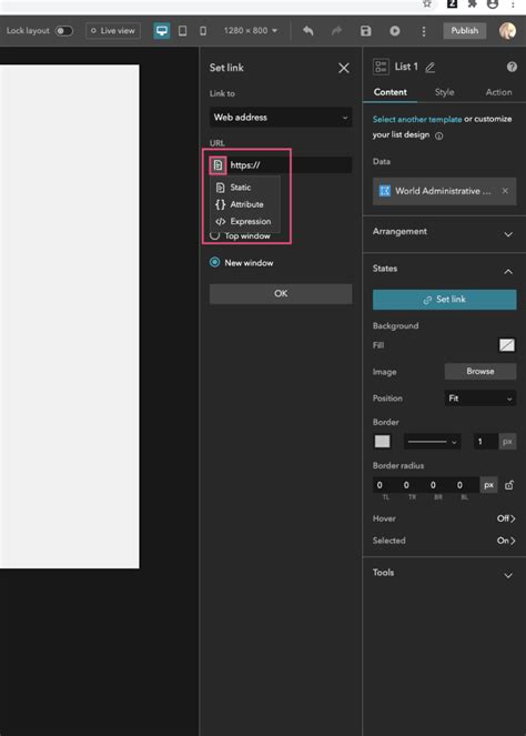 Dynamic Links In Experience Builder Esri Community