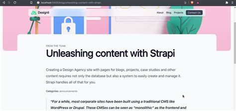 How To Build A Corporate Design Agency Site With Nuxtjs And Strapi Hashnode
