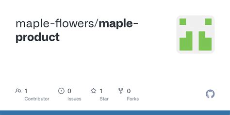 Github Maple Flowersmaple Product