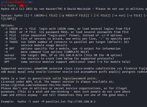 Hydra Brute Force Tool Guide Quick Start For Password Cracking