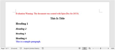 Java Create A Word Document From Scratch