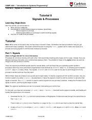COMP 2401 Tutorial 8 Specification Pdf COMP 2401 Introduction To
