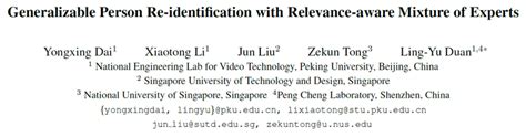 论文笔记9：generalizable Person Re Identification With Relevance Aware