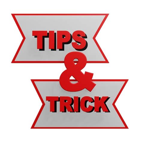 3 D Illustration Des Conseils Et Astuces Psd Premium