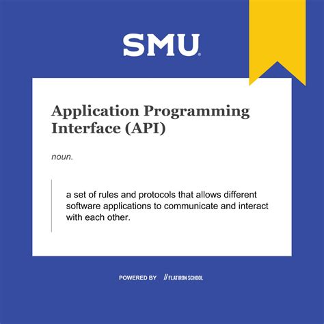 Techtermoftheday Api Techexploration Techeducation Programming Smu Technology Programs