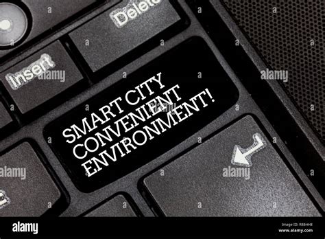 Handwriting Text Writing Smart City Convenient Environment Concept